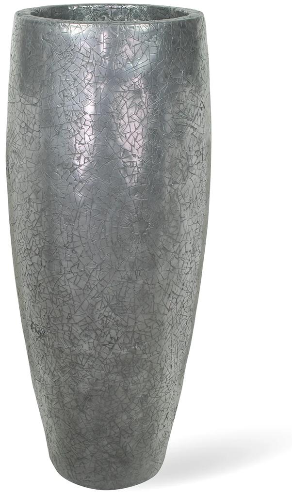 Crackle květináč Aluminium Rozměry: 50 cm průměr x 120 cm výška