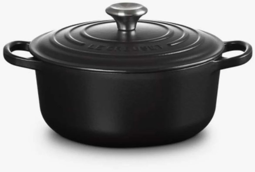 Le Creuset Signature - Pekáč kruhový s poklicí, objem 2,4 l, noir mat 21177200000430