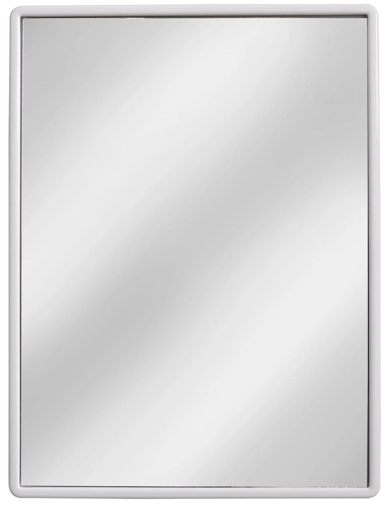 Zrcadlo do koupelny - 30 x 4é cm v bílém plastovém rámu - Matěj