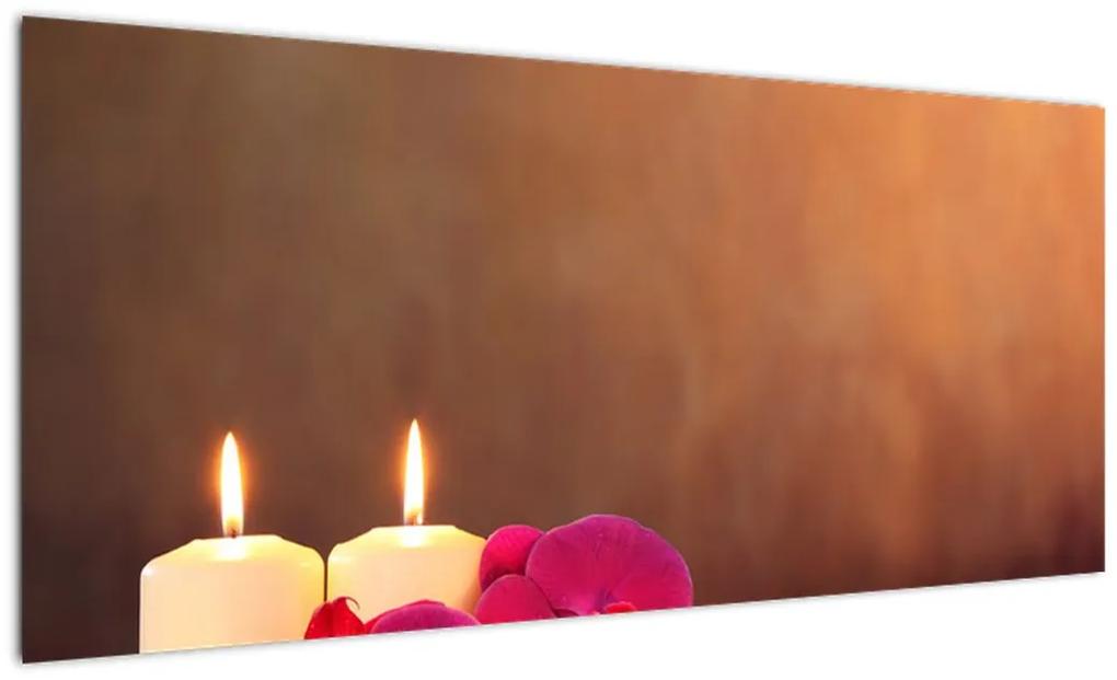 Obraz svíčky (100x40cm)