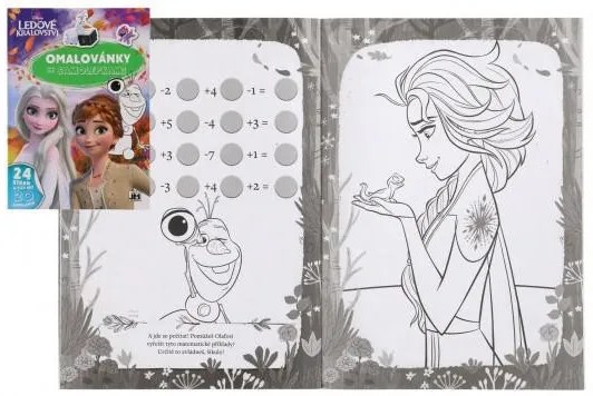 Jiri Models Omalovánky se samolepkami Ledové království/Frozen A4