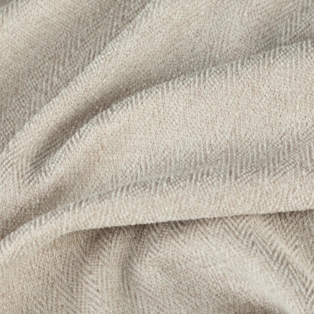 ZÁVĚS NA KROUŽCÍCH BLAKE 140X250 CM SVĚTLE BÉŽOVÝ