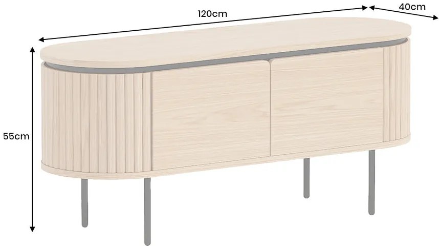 Invicta TV stolek ATELIER 120 cm dub 47449