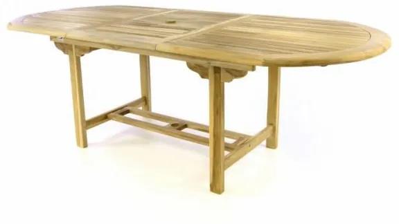 Zahradní oválný stůl DIVERO - roztahovatelný - 170/230 cm Divero D47273
