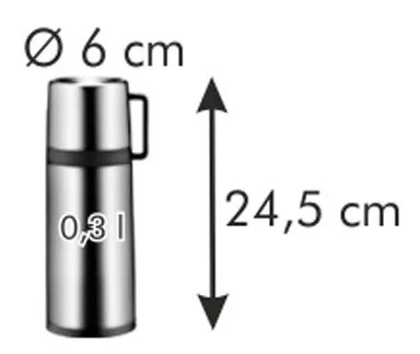 TESCOMA Termoska s hrníčkem CONSTANT 0,3 l, nerez