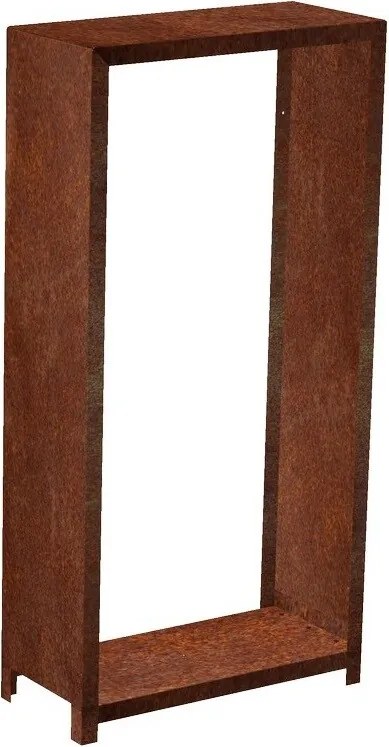 Stora Zahradní dřevník 180 x 90 x 40 cm, corten CORGARDEN 1034