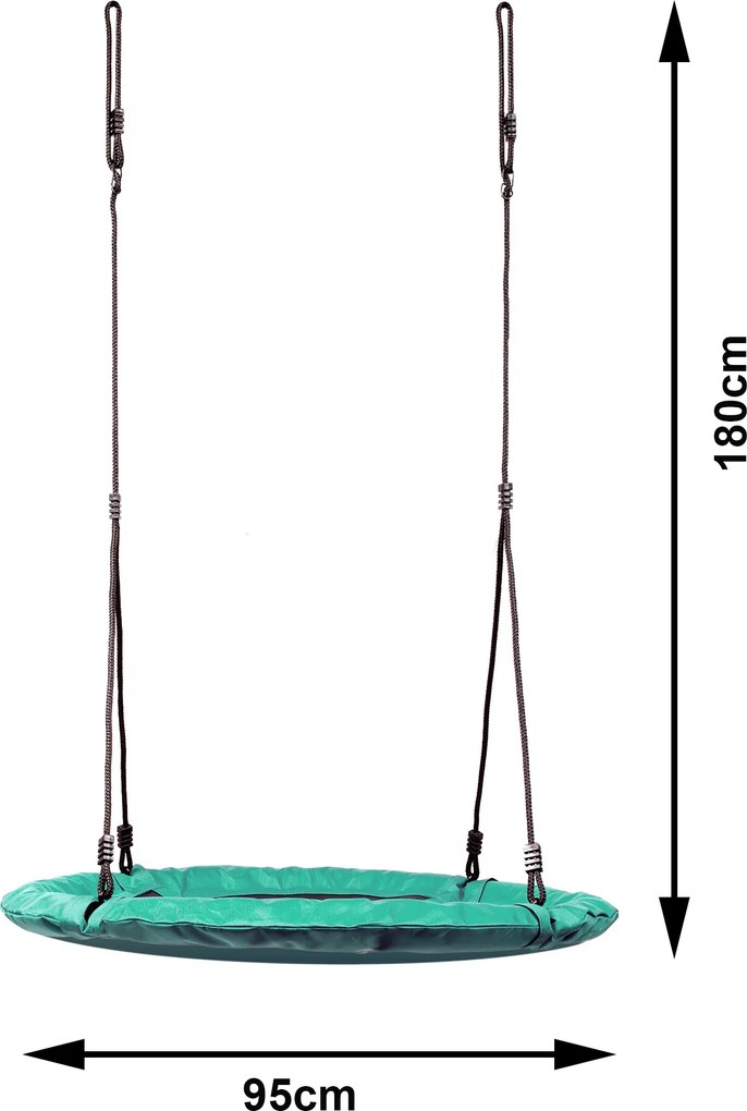 Bestent Houpačka - ptačí hnízdo tyrkysové 95cm