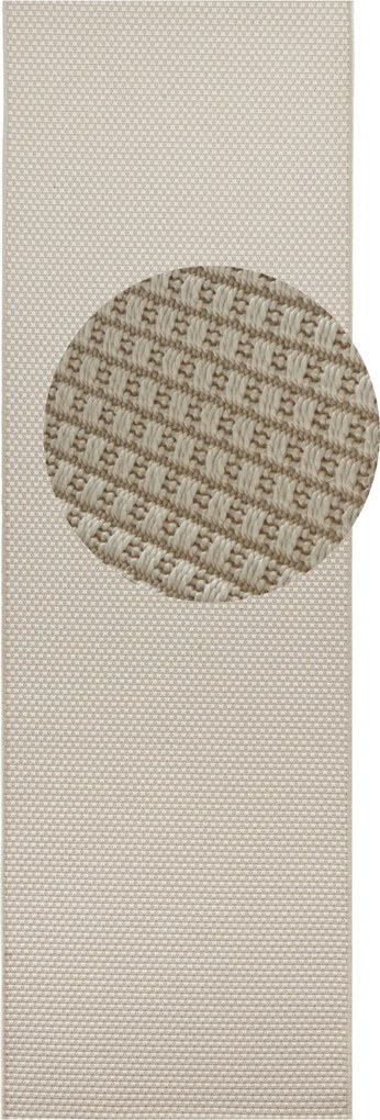 BT Carpet, Běhoun Nature 104270 Ivory – na ven i na doma, 80x250, bílá, chodba / předsíň