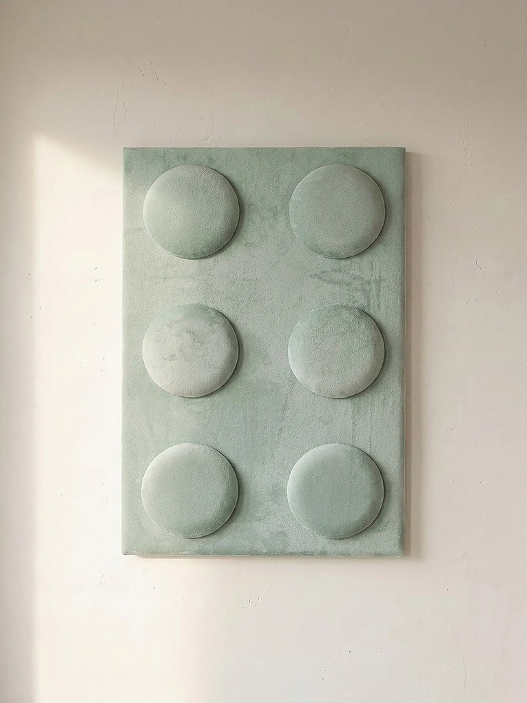 Sinsay - Sametový čalouněný panel ve tvaru kostky - zelená