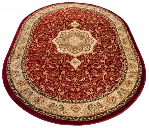 Oválný koberec YESEMEK 5071A červený Rozměr: 70x140 cm