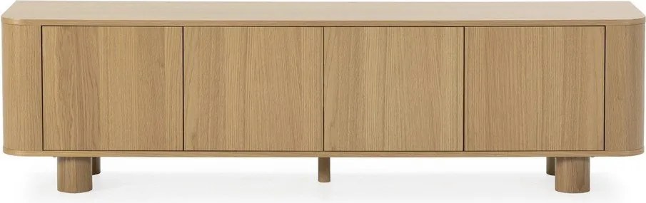 TV stolek v dekoru dubu v přírodní barvě 180x50,5x40 cm Padoc – MOME