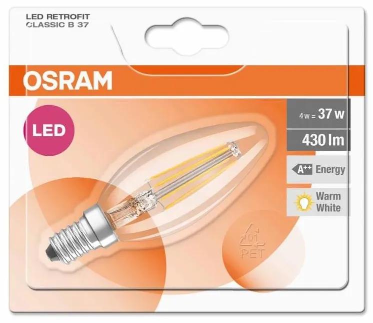 Osram LED Žárovka RETROFIT E14/4W/230V 2700K - Osram P224751