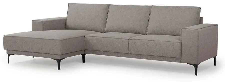 Taupe rohová pohovka (levý roh/s lenoškou) Copenhagen – Scandic