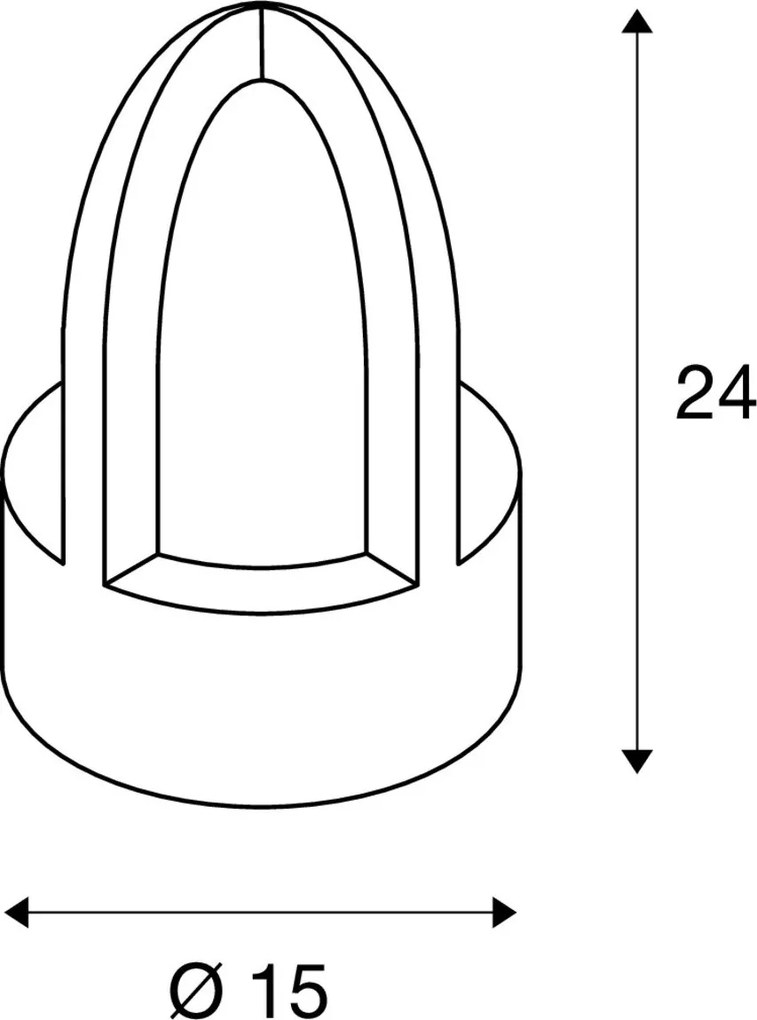 LA 229430 Venkovní svítidlo Cone 230V E14 40W IP54 - BIG WHITE (SLV)