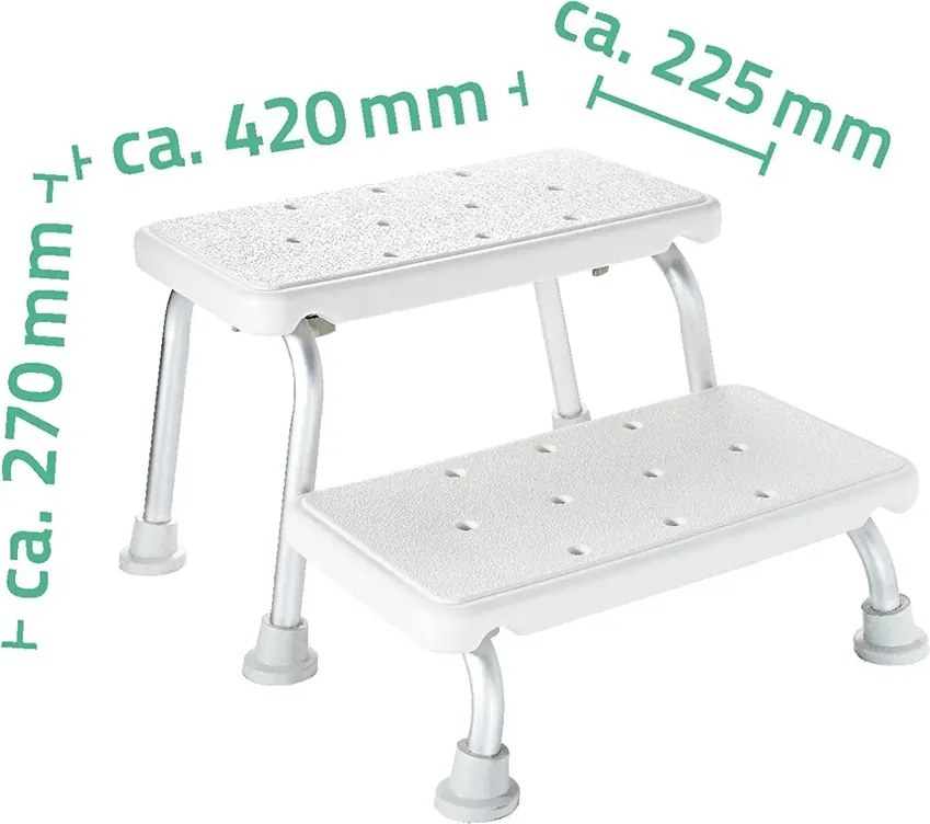 A0102001 Stolička dvoustupňová, nosnost 150 KG