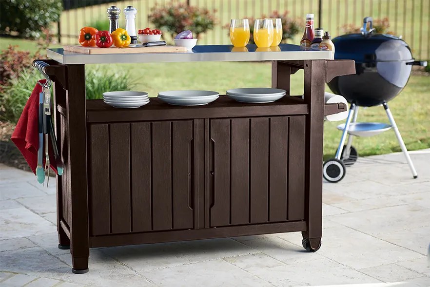 KETER UNITY XL 207L stůl hnědý
