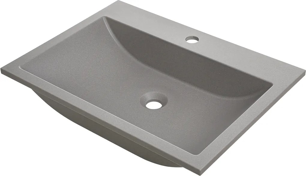 Laveo Albano, granitové umyvadlo 600x440x122 mm, šedá, LAV-VGA1510T