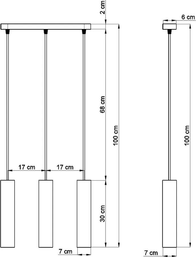 Šedé betonové závěsné svítidlo Fadre – Sollux