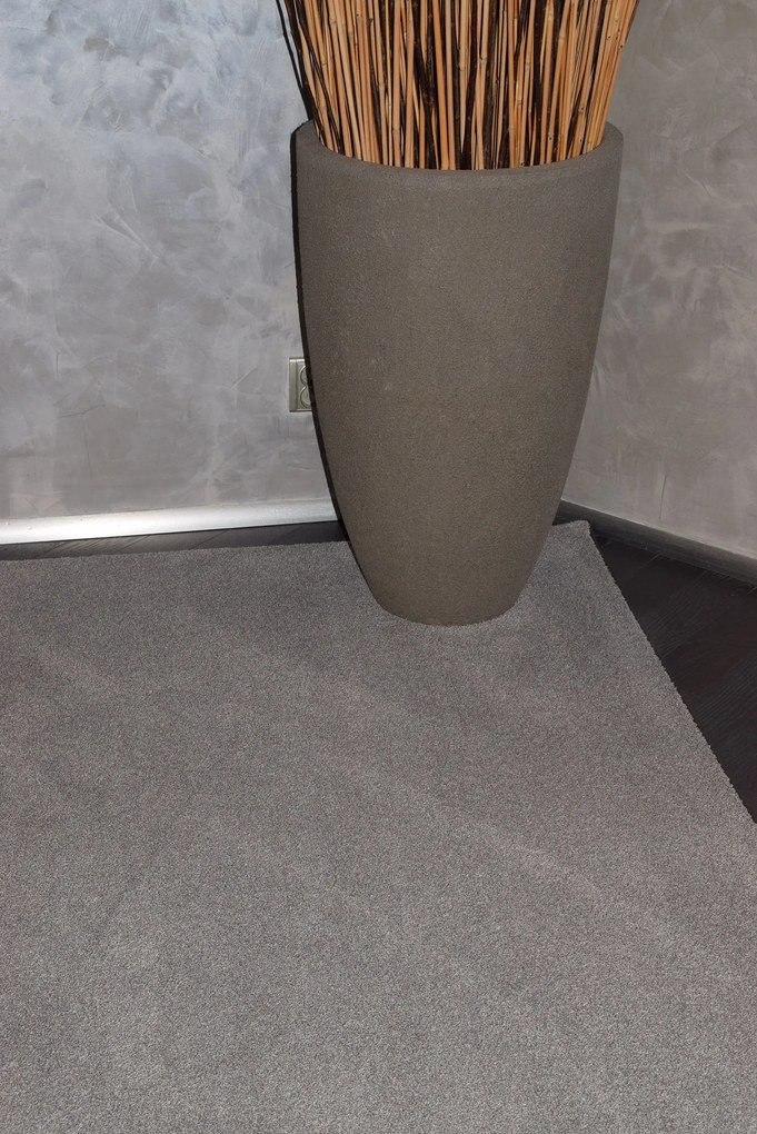 Lano, Kusový koberec Supersoft s bordurou 840 sv. šedý, 160x230, šedá, chodba / předsíň