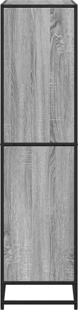 Knihovna šedá sonoma 80,5 x 35 x 139 cm kompozitní dřevo 3300848