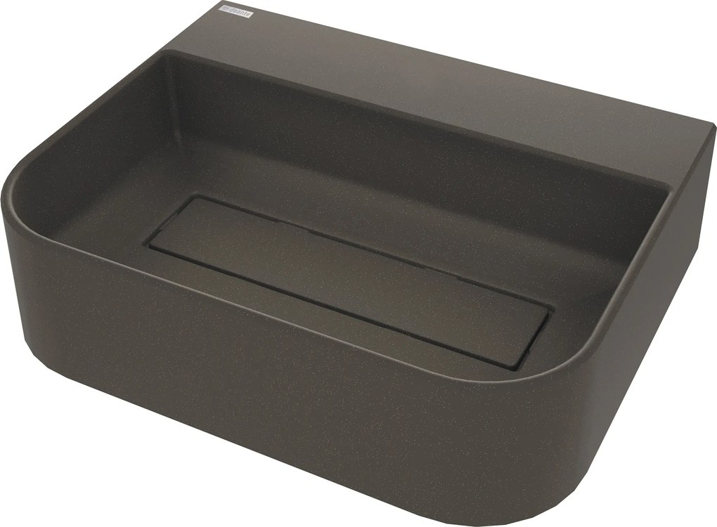 Deante Arnika, granitové umyvadlo na desku 505x405x135 mm, antracitová, DEA-CQA_TU5S