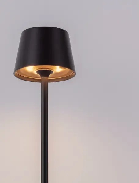 Venkovní stolní lampa Deck černá
