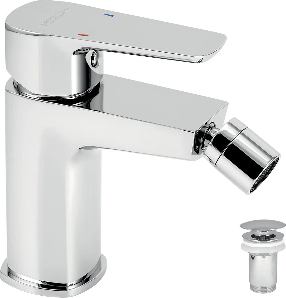 Novaservis Metalia 58 - Bidetová baterie s výpustí, chrom 58011,0