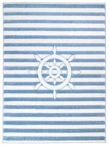 Family F.  Dětský kusový koberec kormidlo modrý Rozměr: 160x230cm