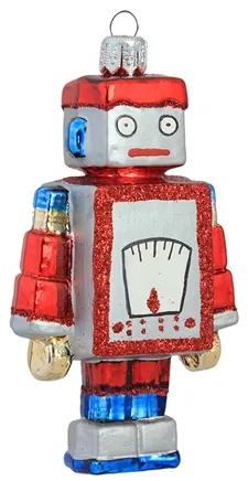 Vánoční figurka robot barevný