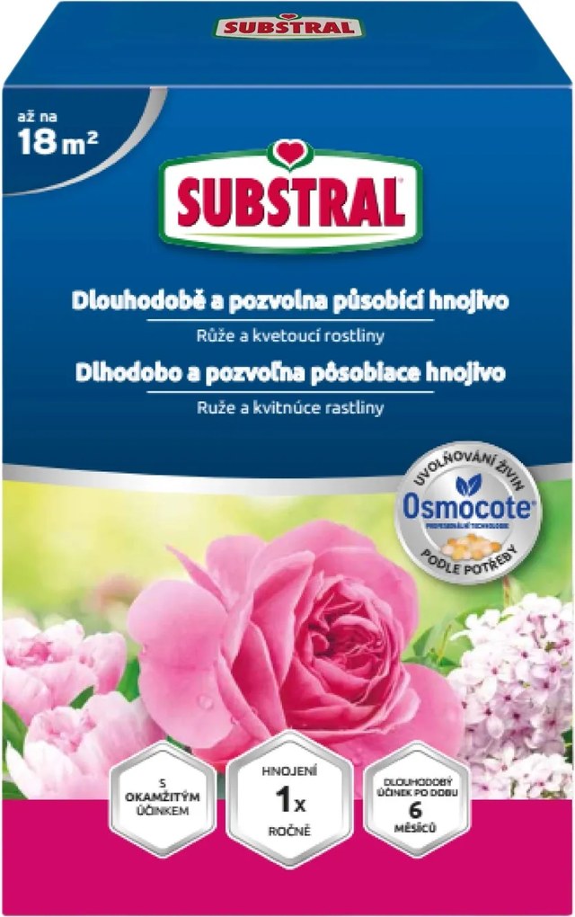 Substral Hnojivo s Osmocotem pro růže a kvetoucí rostliny 750 g
