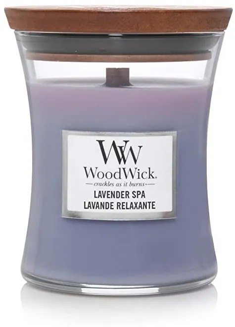 Vonná svíčka WoodWick - Lavender Spa 275g/55 - 65 hod