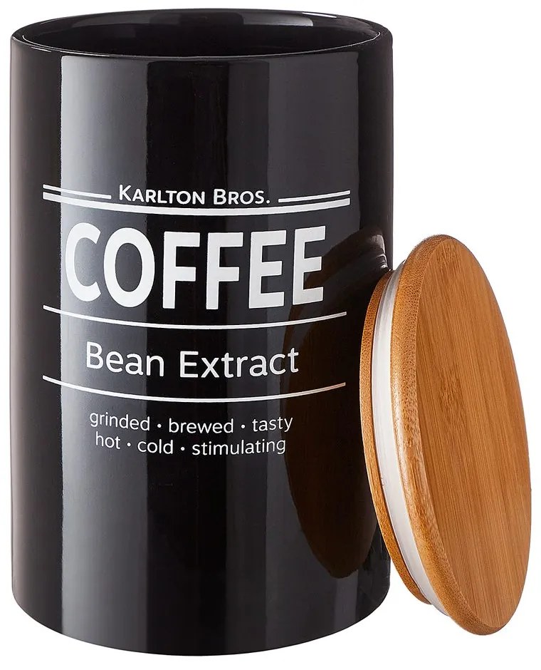 KARLTON BROS Dóza na kávu 1,1 l - černá