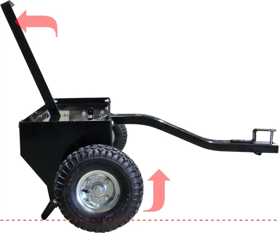 Wiltec Provzdušňovač trávníku 90 cm pro traktor.  sekačky s pojezdem, s pracovní hloubkou 7,6 cm, ocelový provzdušňovač trávníku s přípojkou pro zahradní traktor WILTE05