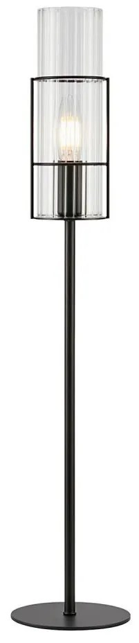 Markslöjd 108556 - Stolní lampa TUBO 1xE14/40W/230V 65 cm černá/čirá