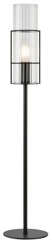 Markslöjd Markslöjd 108556 - Stolní lampa TUBO 1xE14/40W/230V 65 cm černá/čirá ML1248