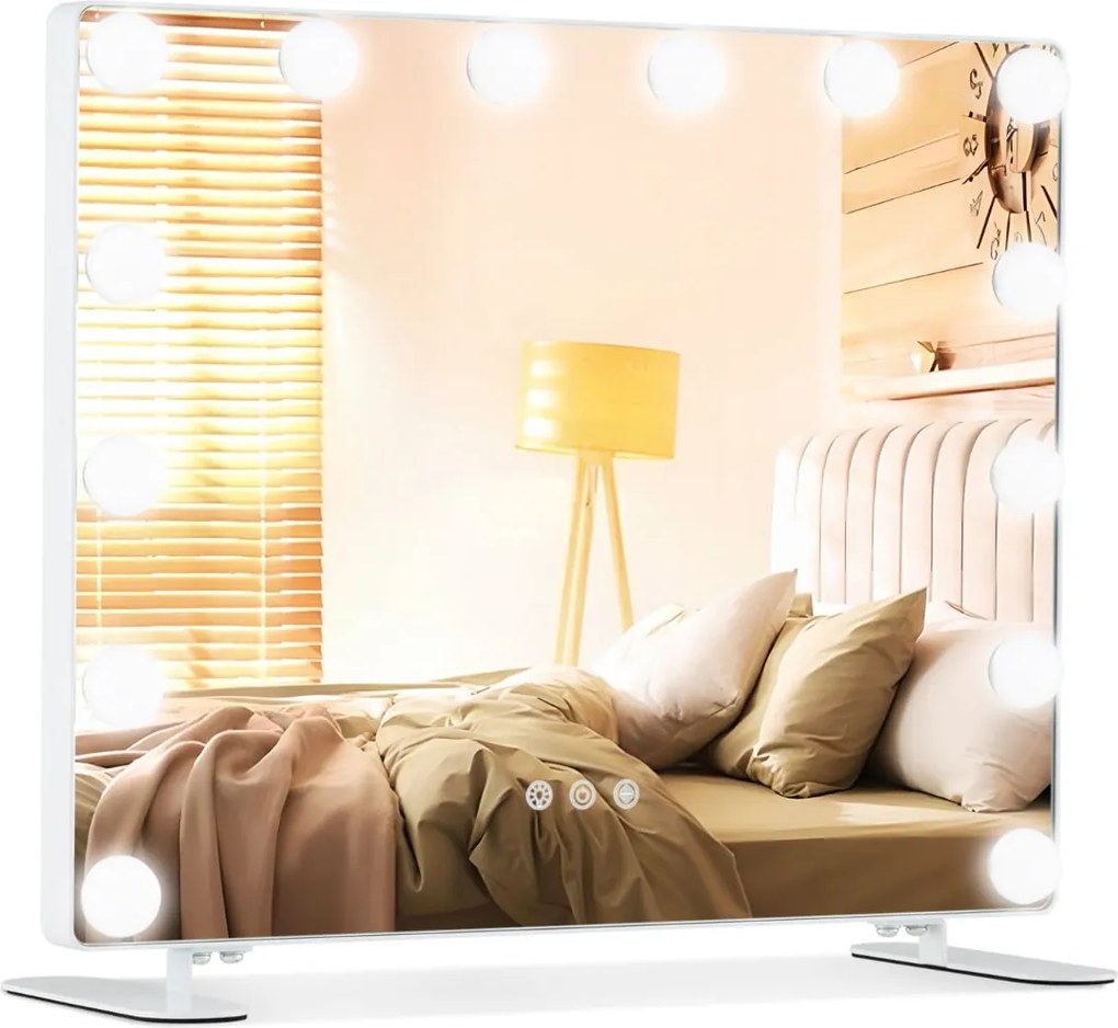 Costway Hollywood Makeup Mirror s osvětlením a Smart Touch Control Desk Mirror