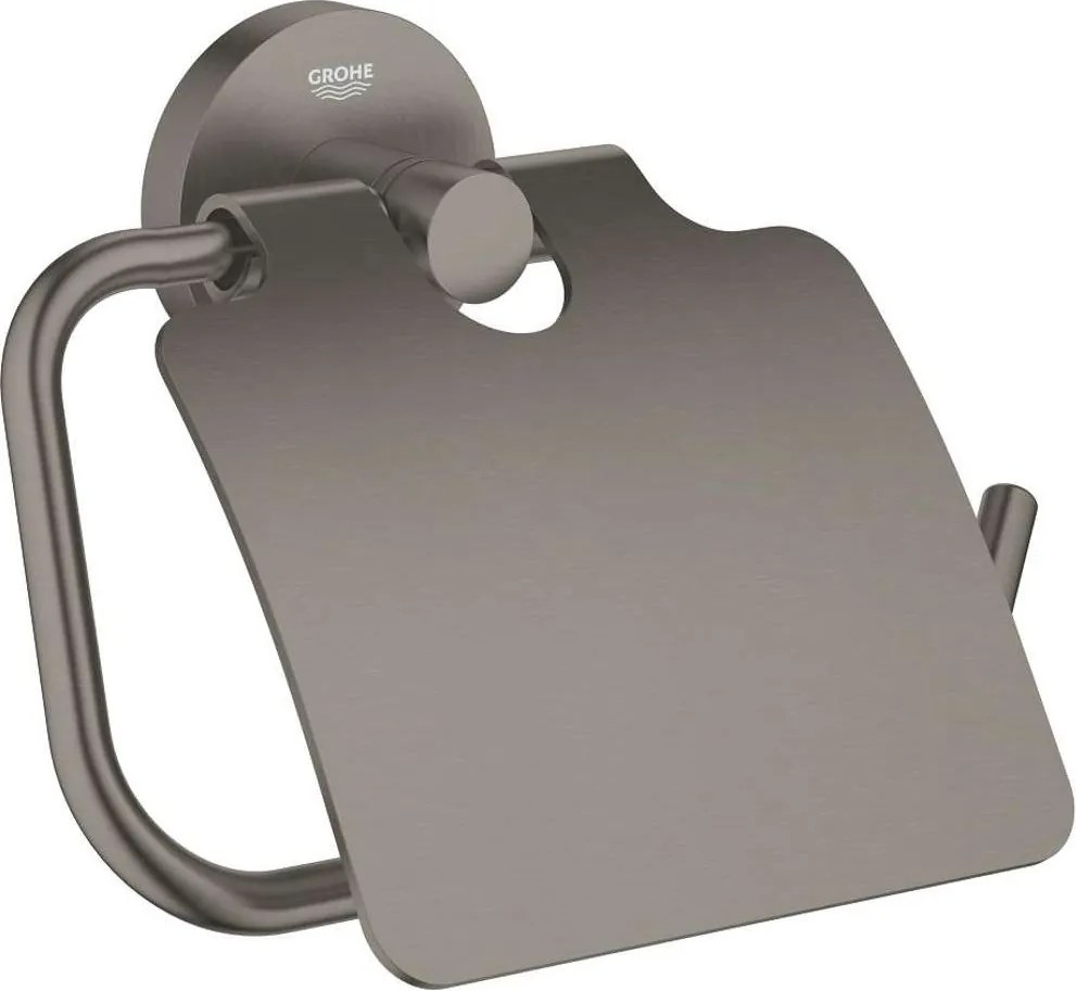 Grohe Start - Držák toaletního papíru s krytem, kartáčovaný Hard Graphite 41179AL0