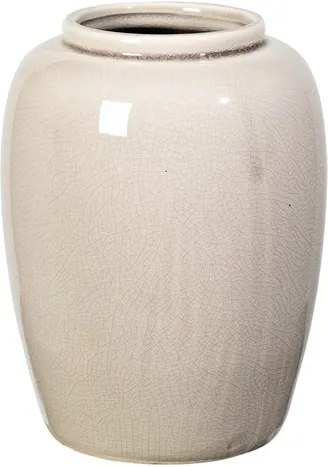 Broste Váza CRACKLE 20 cm šedá