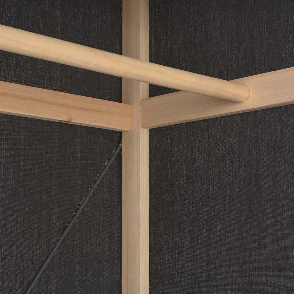 Šatní skříň šedá 79 x 40 x 170 cm textil 248193