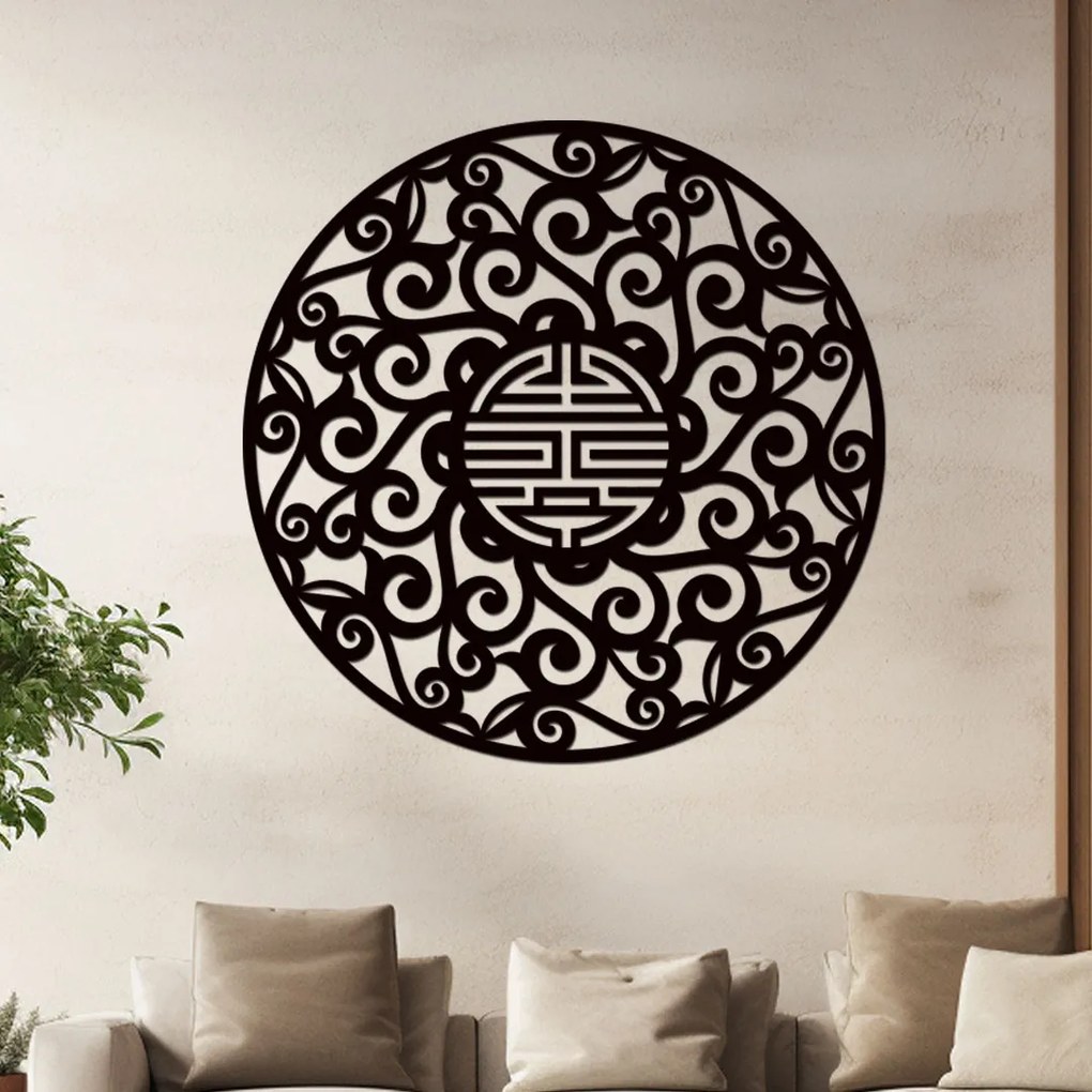 dřevo života Dřevěná mandala PROSPERITY Zvolte barvu dekoru: Buk, Zvolte rozměr Ø (cm): 40