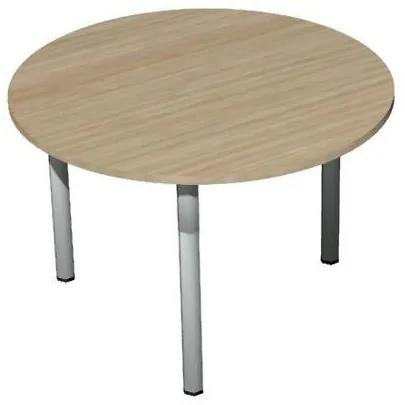 Kruhový konferenční stůl Set 110 x 75 cm, dezén světlé dřevo