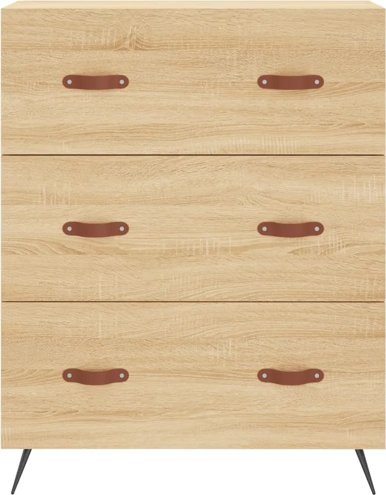 Skříň highboard dub sonoma 69,5 x 34 x 180 cm kompozitní dřevo 3198380