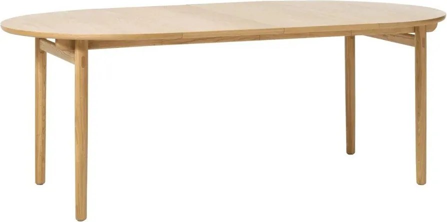 Kulatý rozkládací jídelní stůl v dekoru dubu ø 120 cm Carno – Unique Furniture