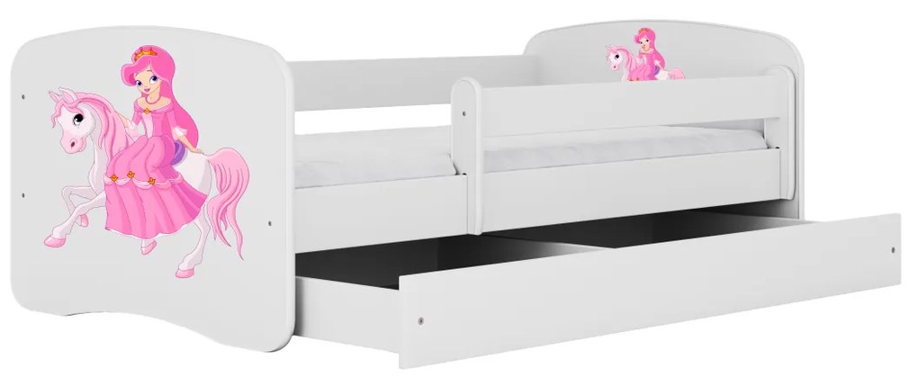 Dětská postel Babydreams princezna na koni bílá