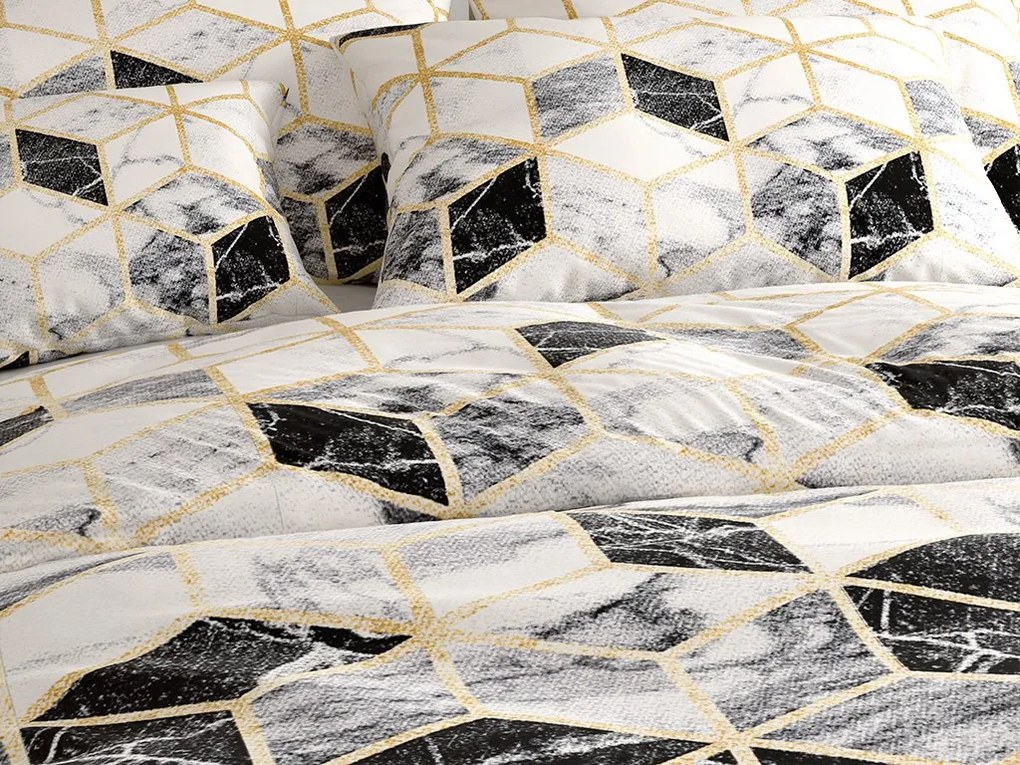 Polybavlněné povlečení ATHENA POLY černé Rozměr povlečení: 70 x 90 cm | 140 x 200 cm