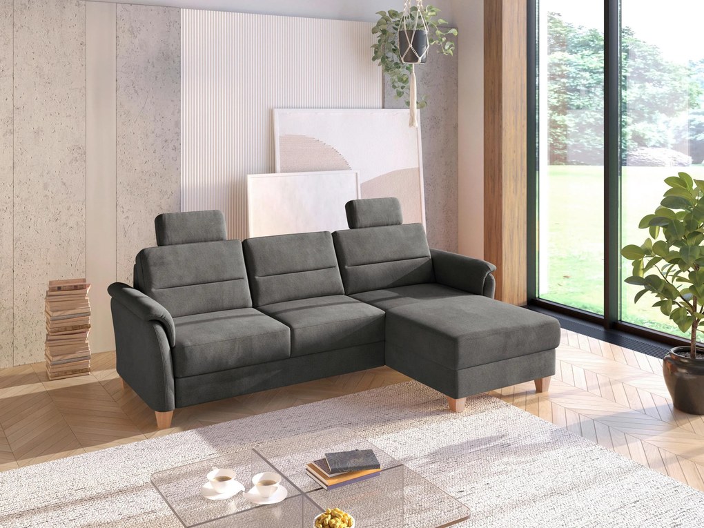 XXXLutz ROHOVÁ SEDAČKA, textil, černá Sit & More - Sedací soupravy - 000144019724