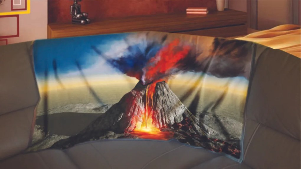 Fleecová deka Sopka 150x120 cm