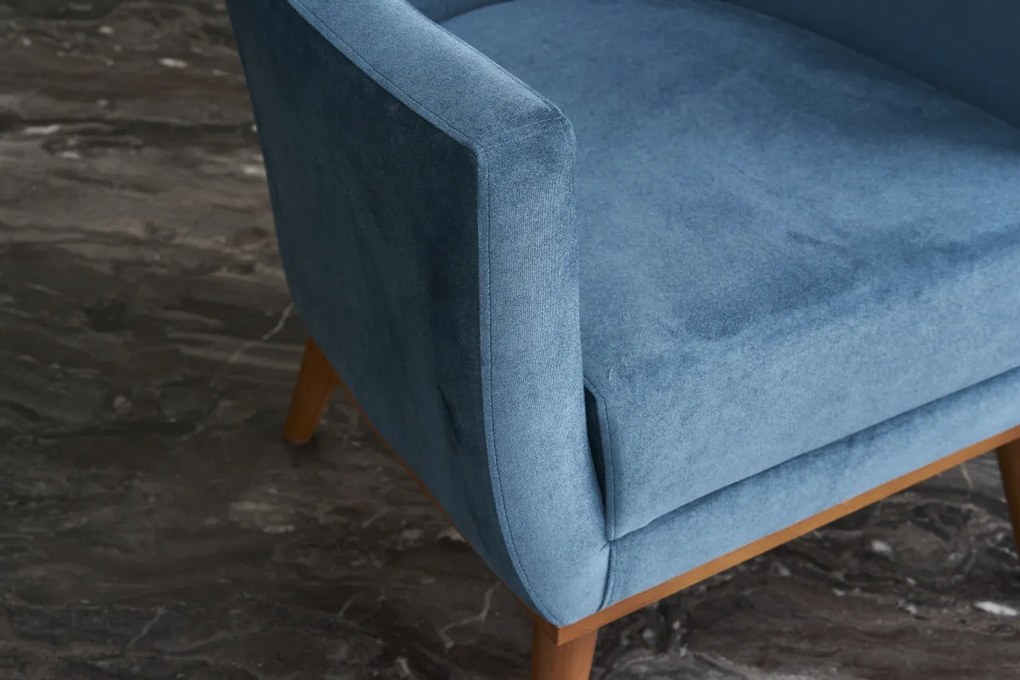 Atelier del Sofa Křeslo Gonca - Blue, Modrá