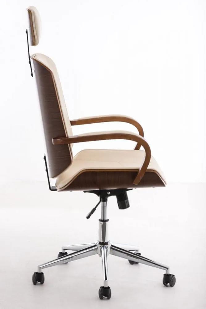 Bhm germany Kancelářská židle Dayton, ořechová / krémová