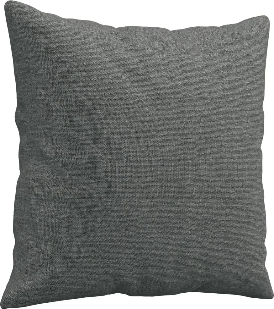 2dílná sedací souprava s polštáři tmavě šedá textil 3202135